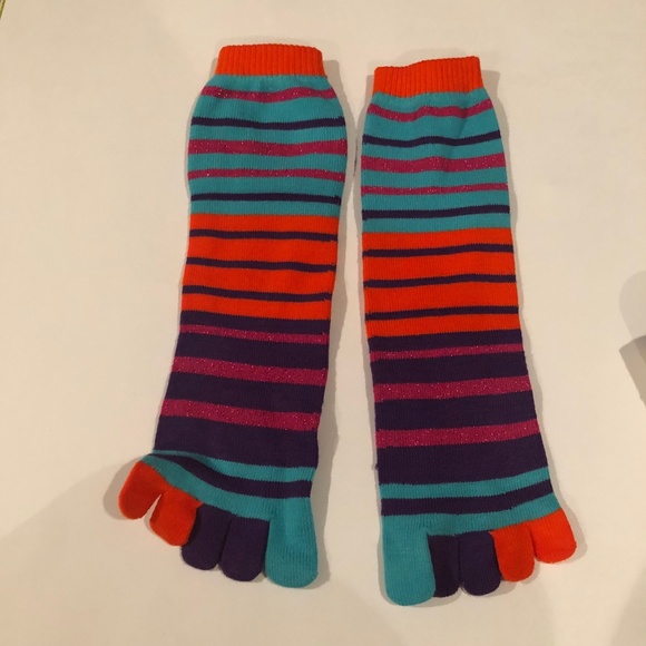 Socks | Accessories | Rainbow Striped Toe Socks Nwot | Poshmark
